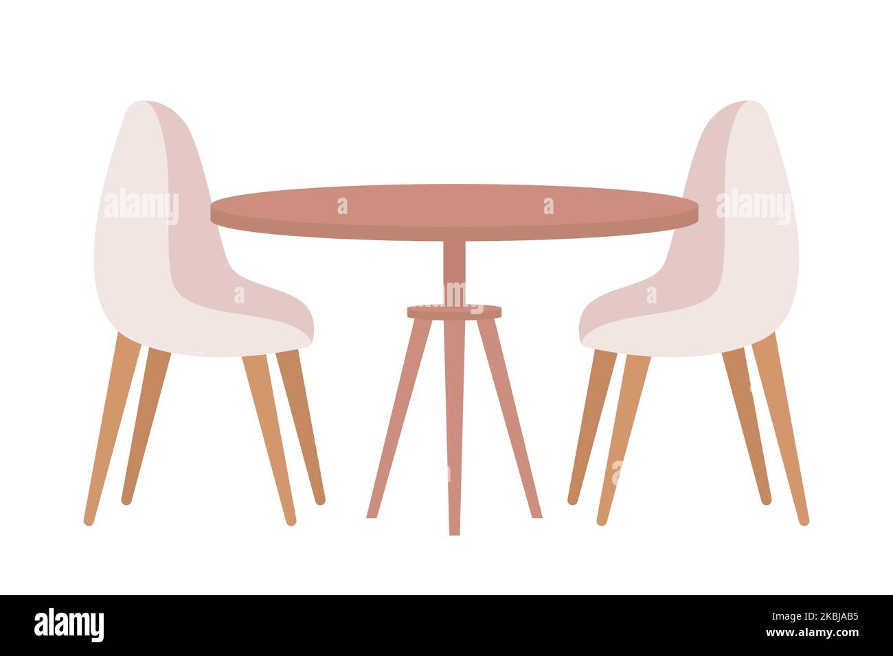 Cafe Terrace Furniture Semi Flat Color Vector Object Stock Vector Image