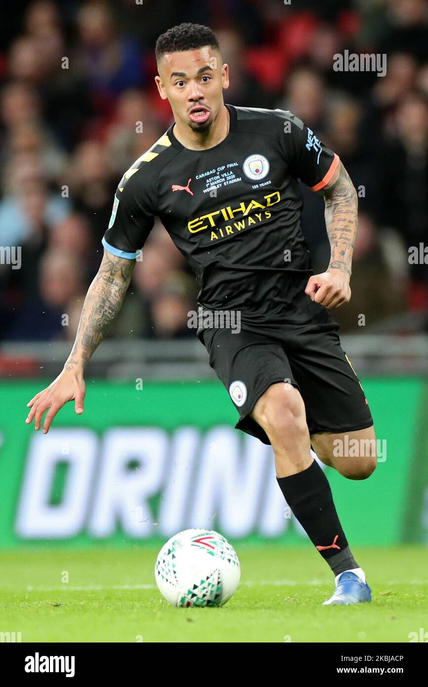 Manchester City forward Gabriel Jesus in action during the Carabao Cup ...