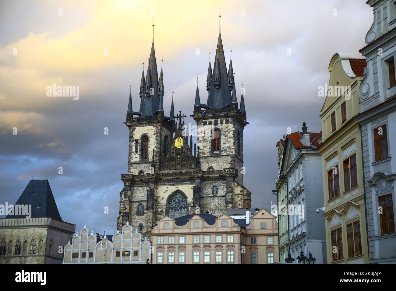 Our Lady Of Tyn Church in Prague, Czech Republic, on 1st march, 2020 ...