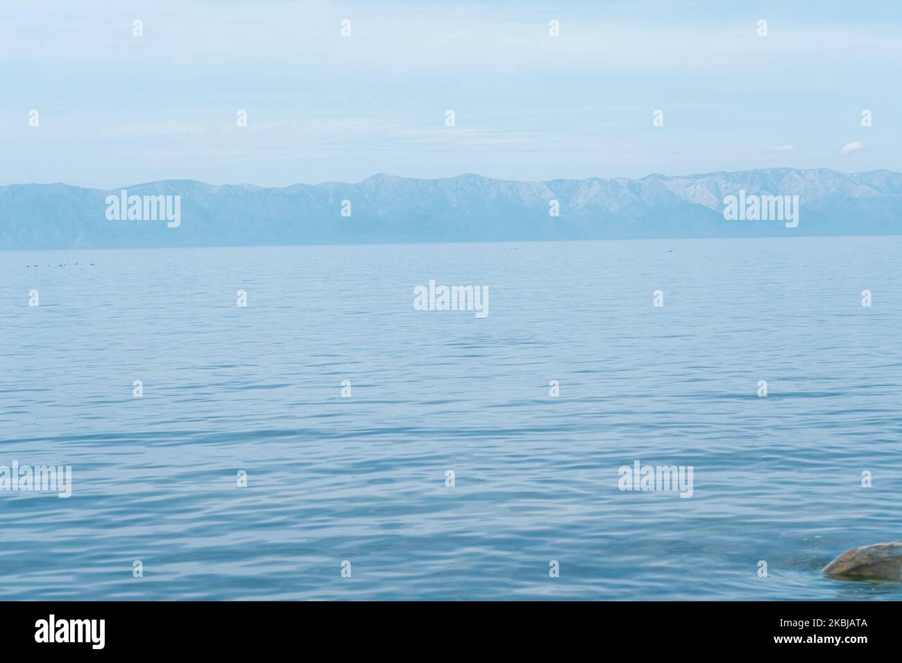 Picturesque view of Lake Baikal is a rift lake located in southern ...