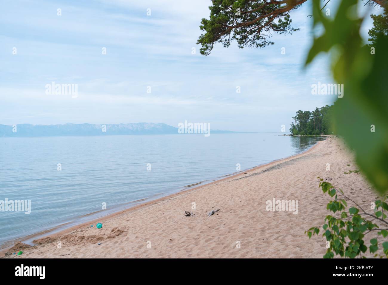 Picturesque view of Lake Baikal is a rift lake located in southern ...