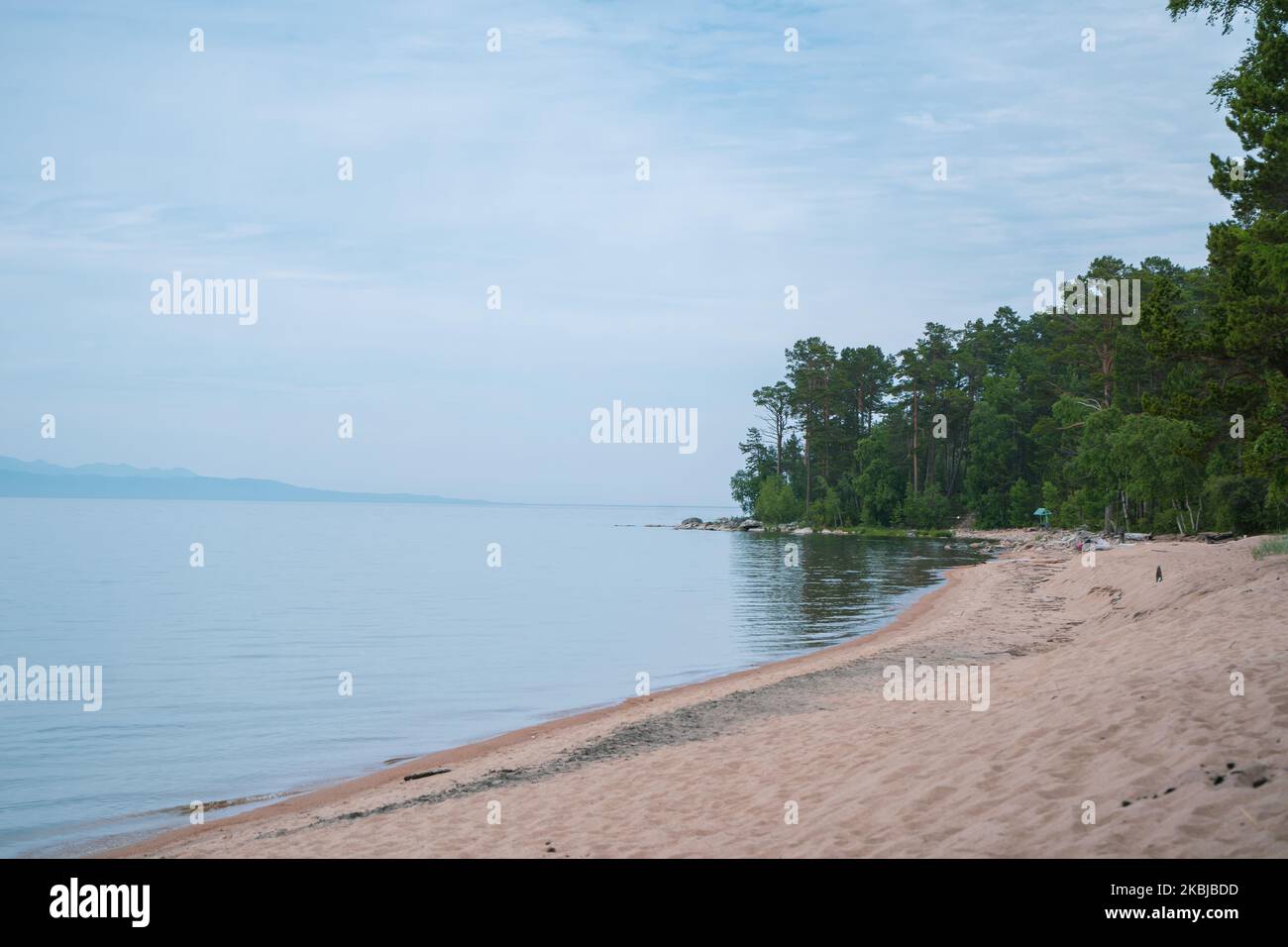 Picturesque view of Lake Baikal is a rift lake located in southern ...