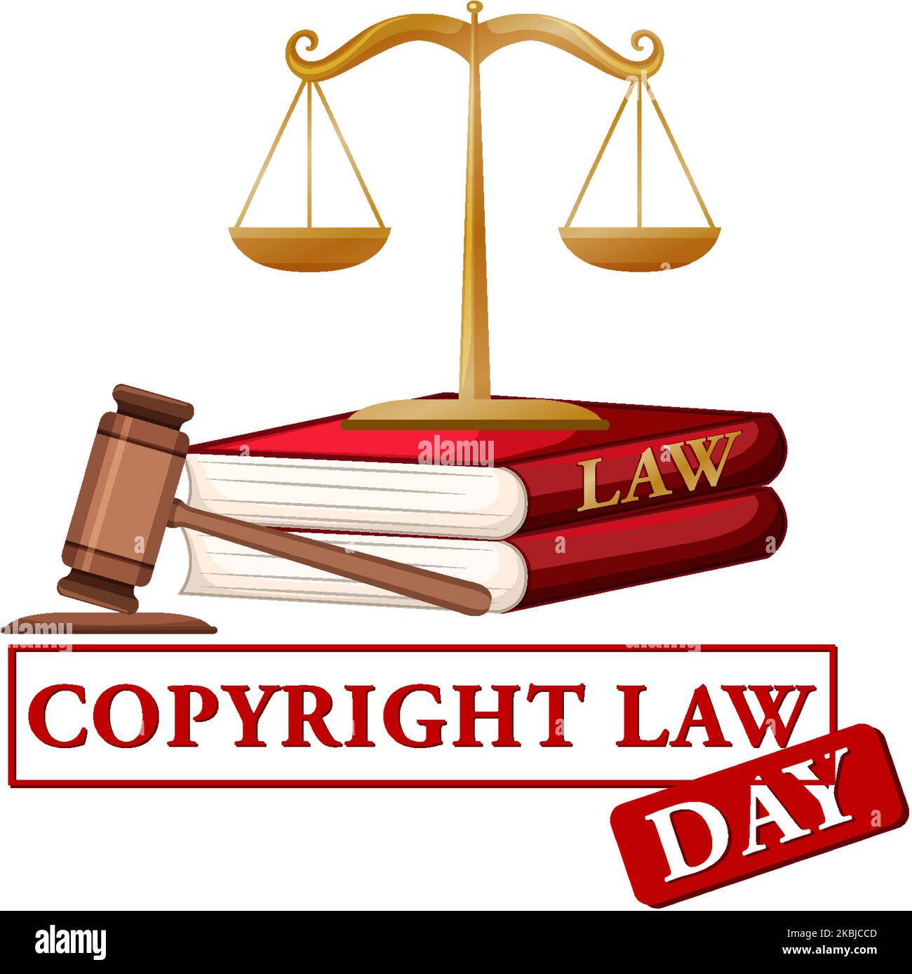 Copyright Law Day Banner Design illustration Stock Vector Image & Art ...
