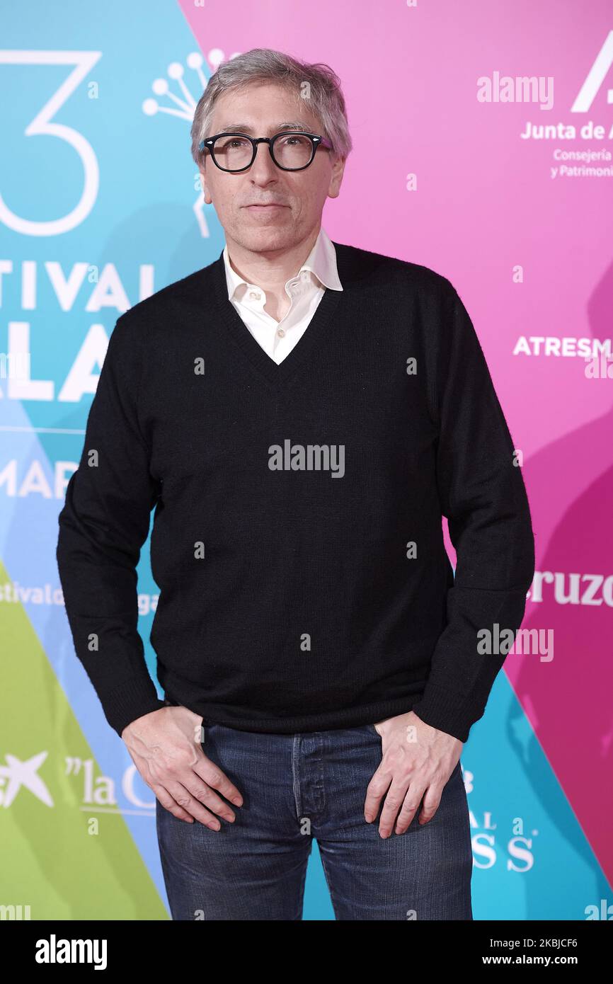 David Trueba attends the 23rd Malaga Film Festival Cocktail Party ...