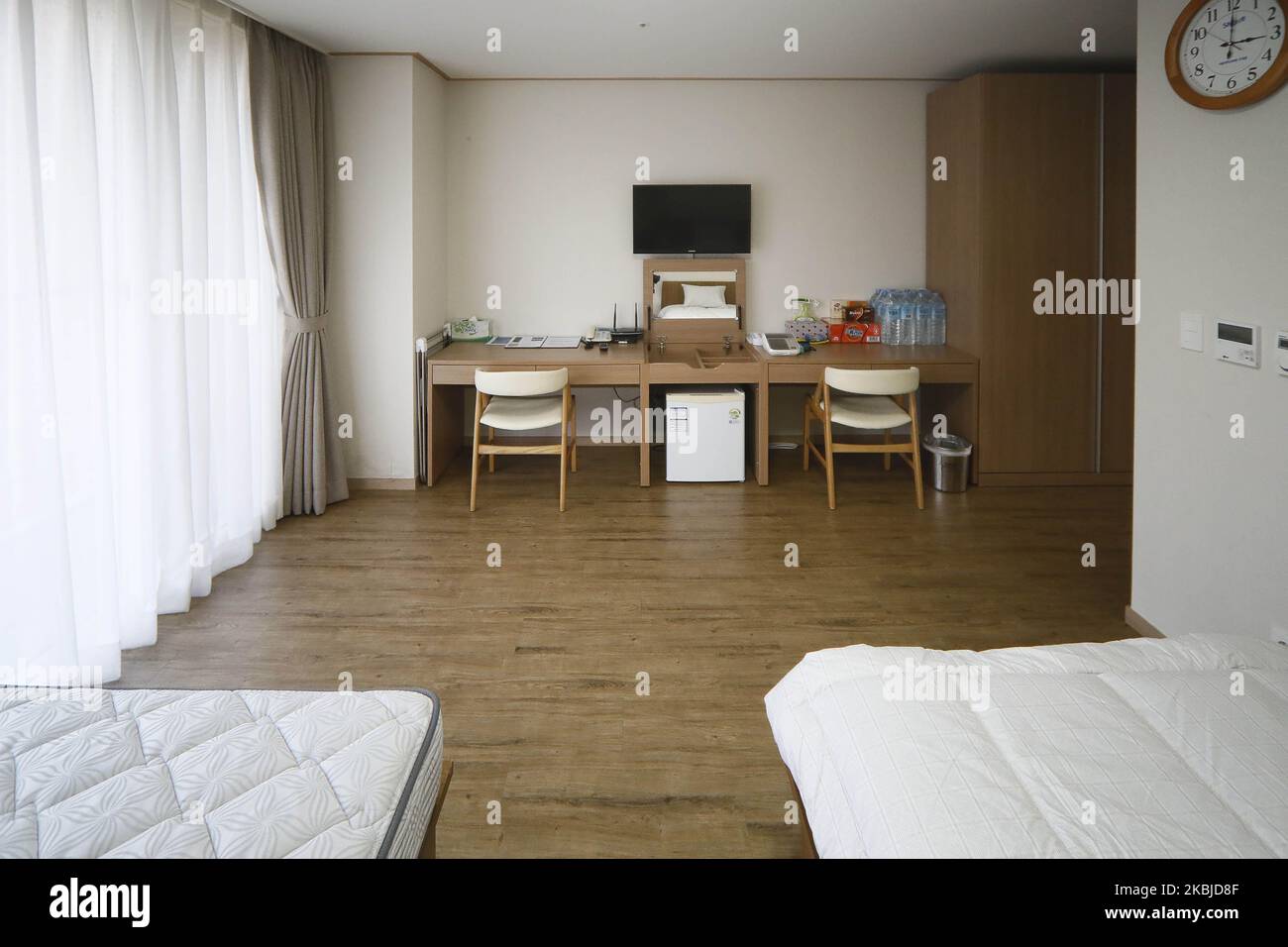 A View Interior of COVID19 mild virus case isolation center at Seoul ...