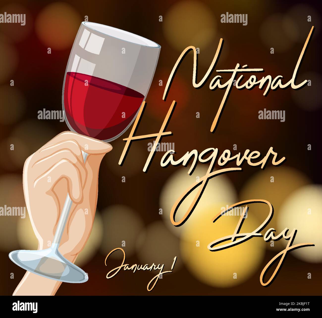 National Hangover Day Banner Design illustration Stock Vector Image ...
