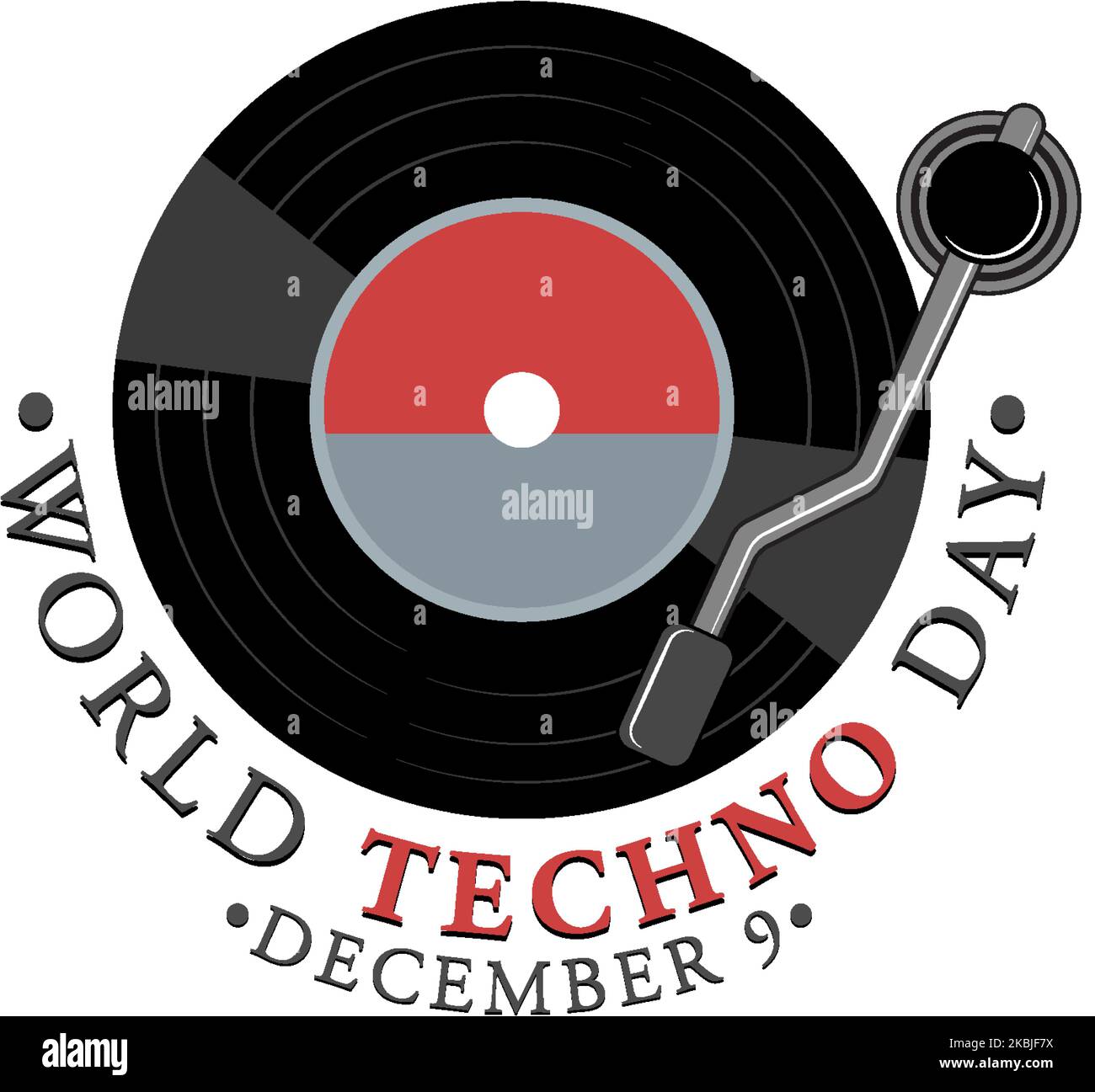 World record day vinyl Stock Vector Images - Alamy
