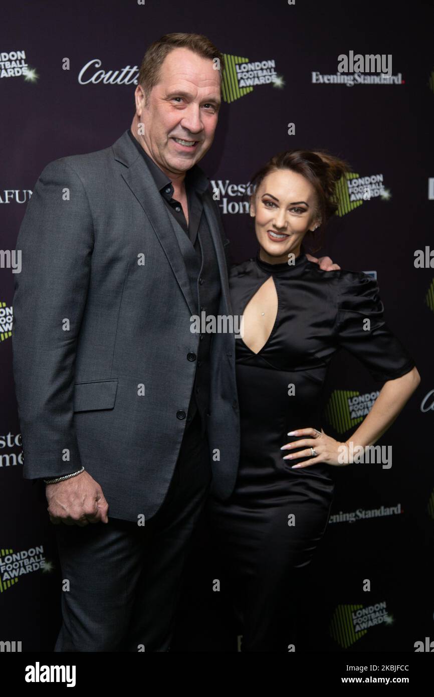 David Seaman and Frankie Poultney attend London Football Awards at The ...