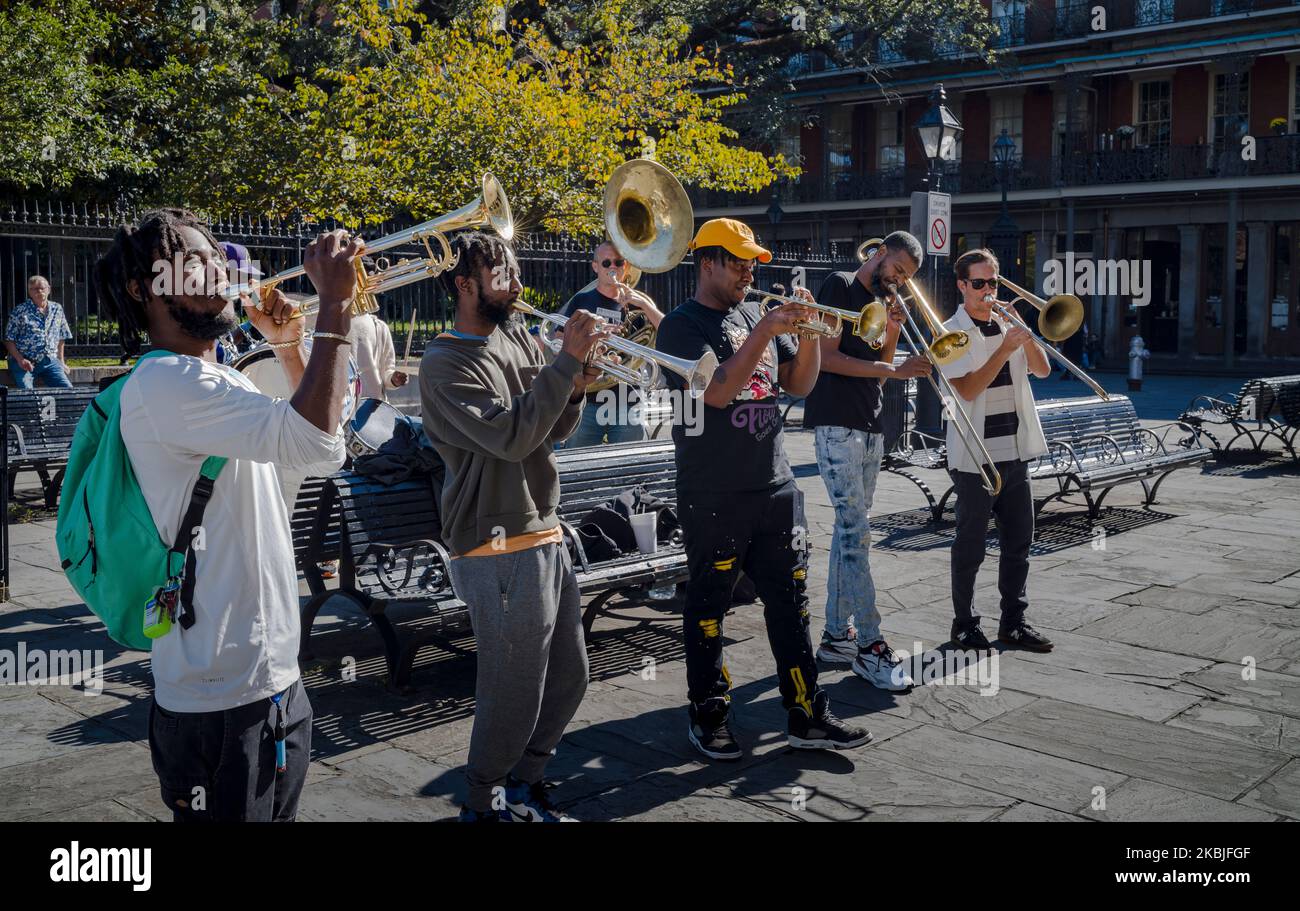 JACKSON SQUARE FRENCH QUARTER NEW ORLEANS LOUISIANA USA Stock Photo - Alamy