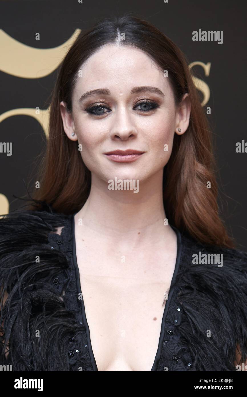 Elena Rivera Attends The 50th Cheska Anniversary Photocall At Santa Barbara Palace In Madrid