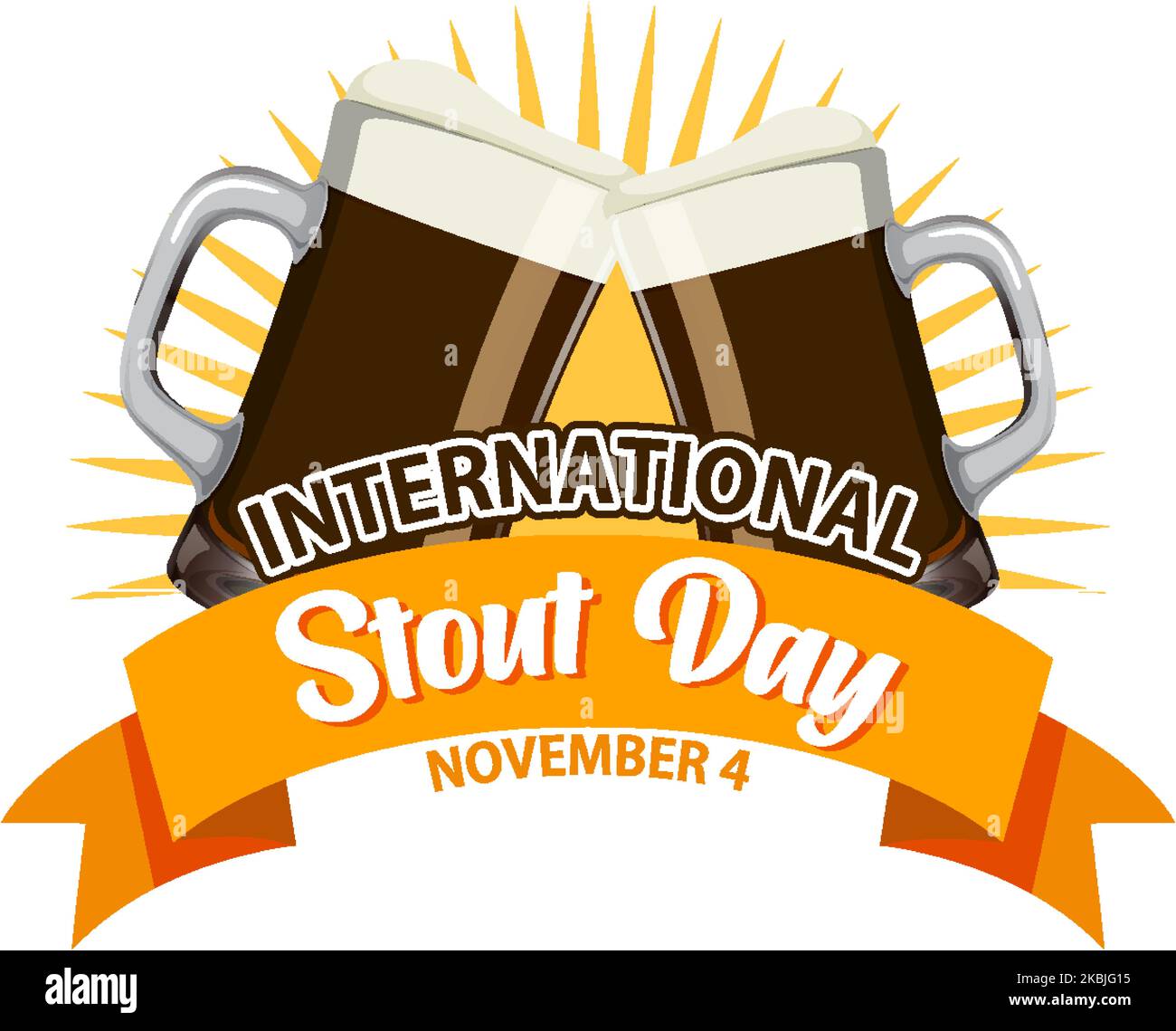 International Stout Day Poster Design illustration Stock Vector Image ...