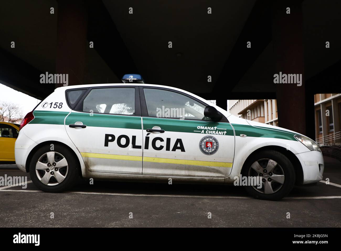 Police car slovakia hi-res stock photography and images - Alamy