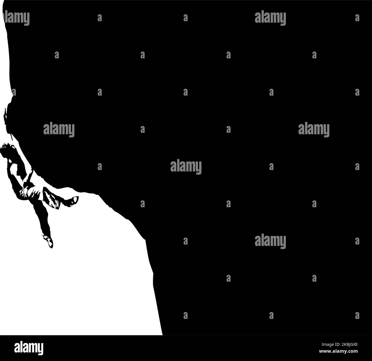 Overhanging climb Black and White Stock Photos & Images - Alamy