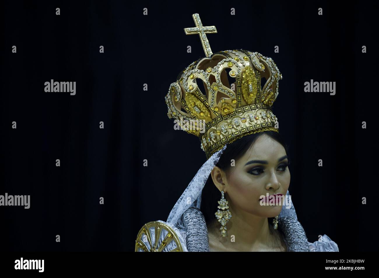 Miss Philippines Jess Labares dresses in her national costume during ...