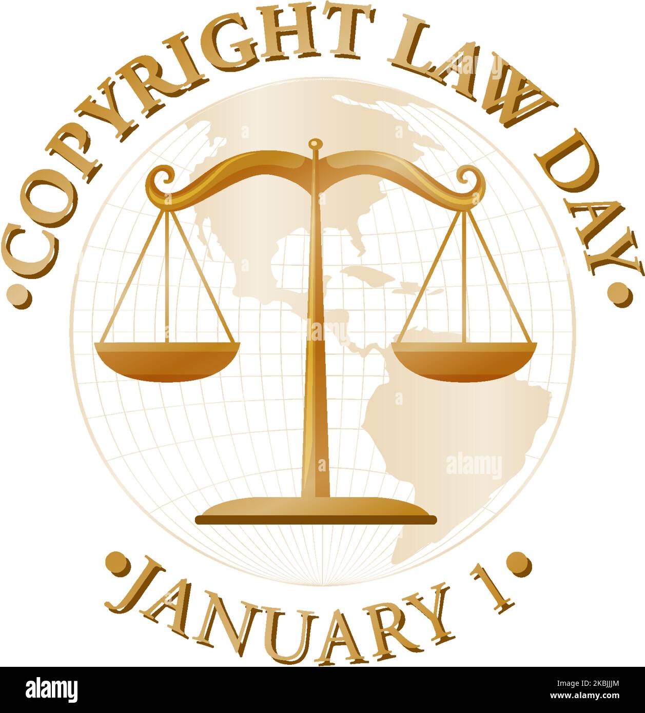 Copyright Law Day Banner Design illustration Stock Vector Image & Art ...