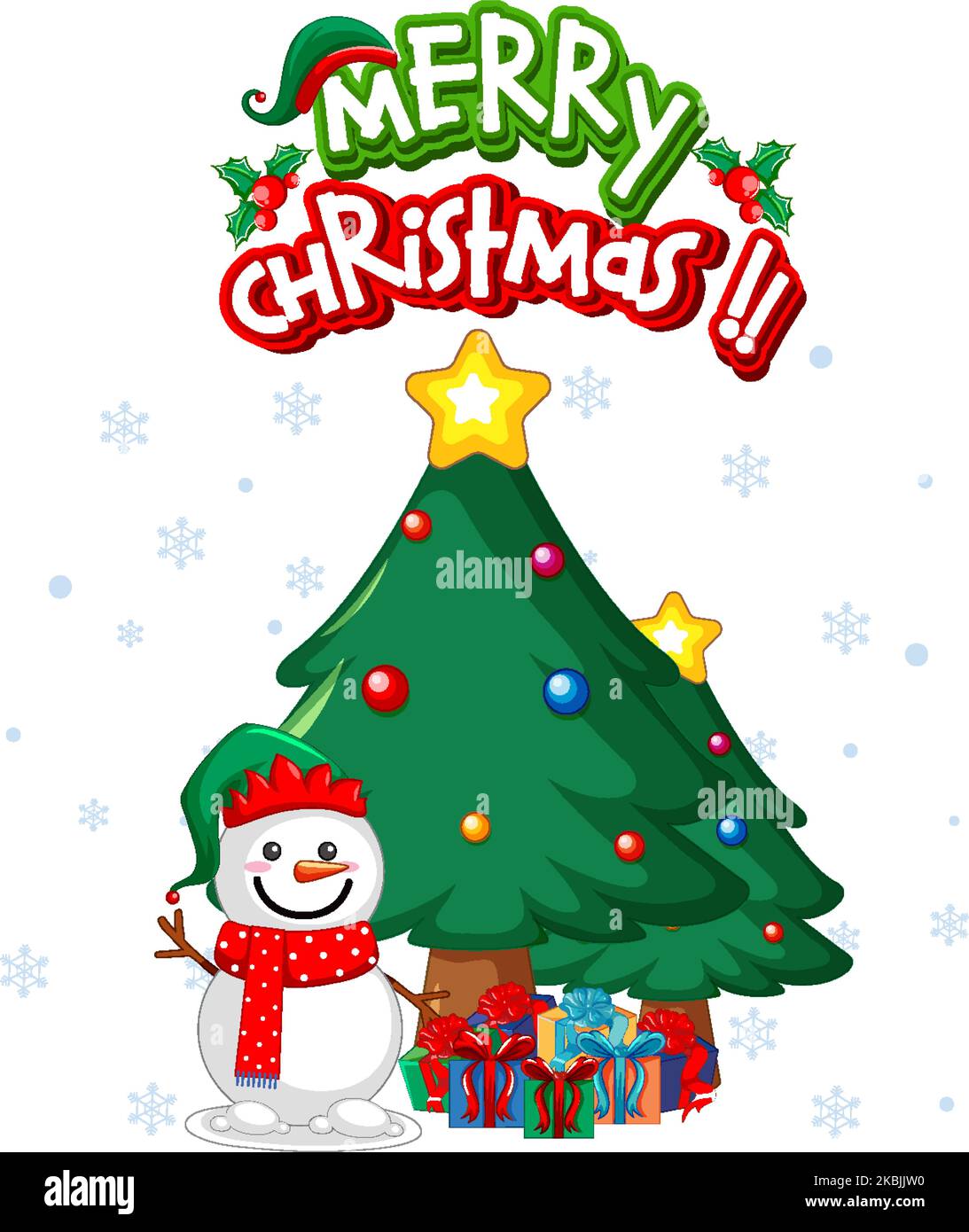 Cute Christmas characters icon isolated illustration Stock Vector Image ...