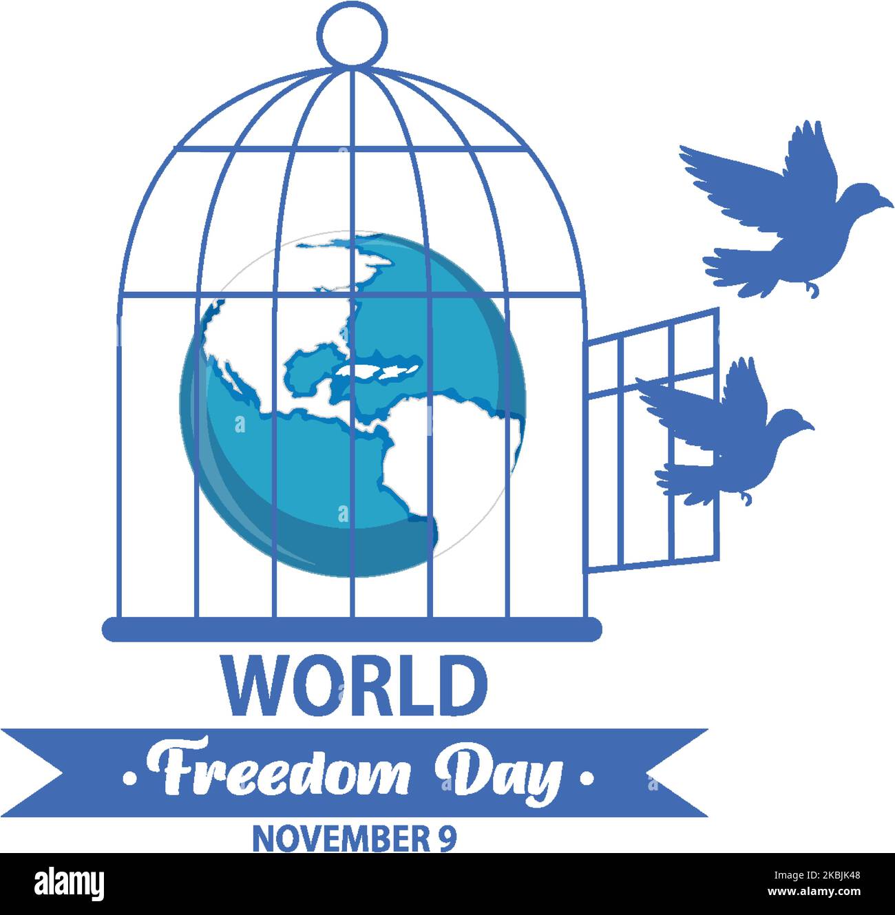 World freedom day postr template illustration Stock Vector Image & Art ...