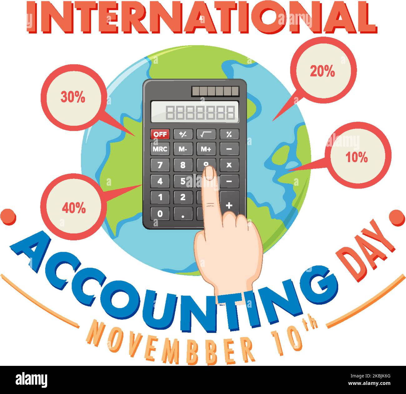 International Accounting Day Poster Design illustration Stock Vector ...