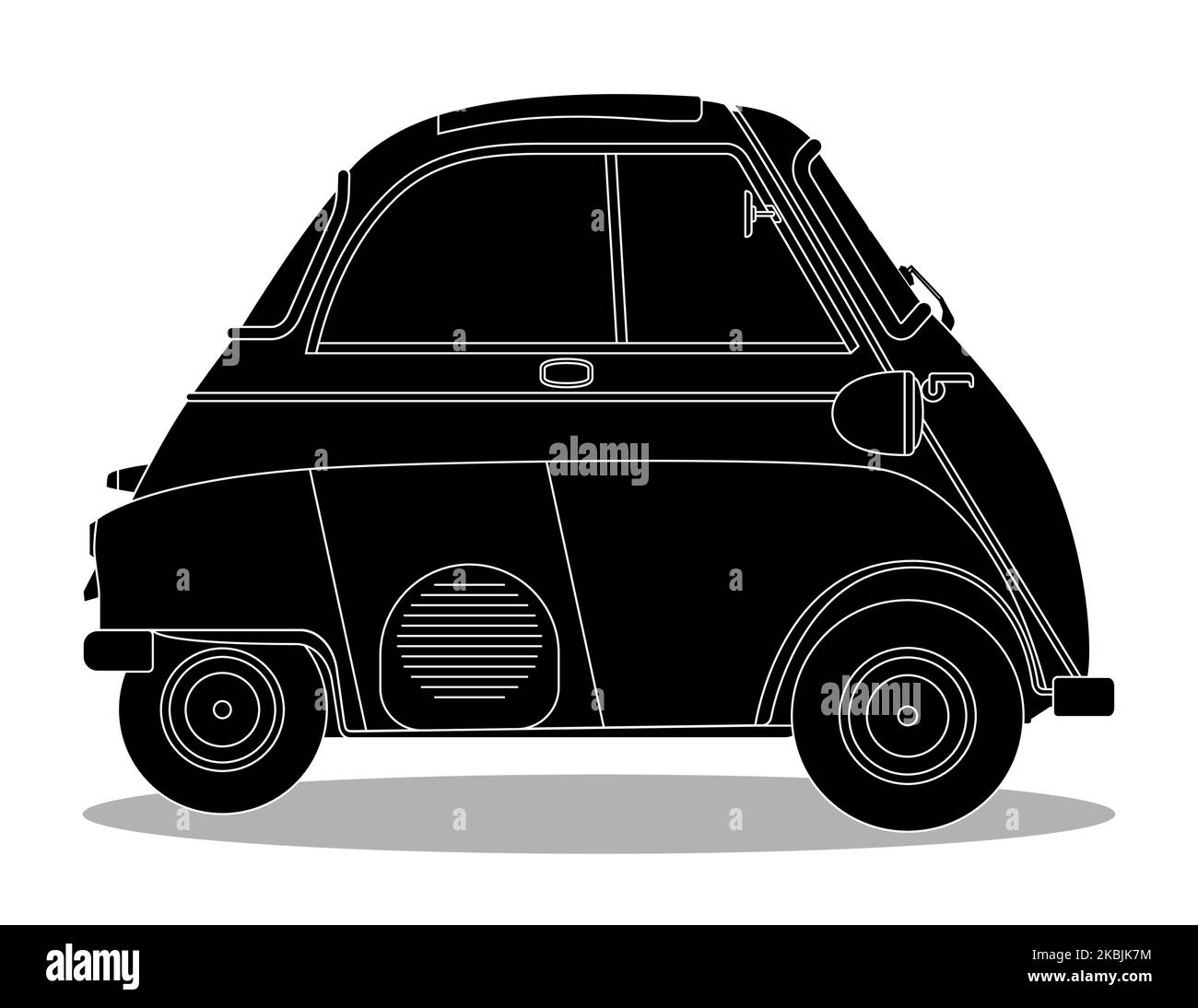 An old compact German car Stock Vector Image & Art - Alamy