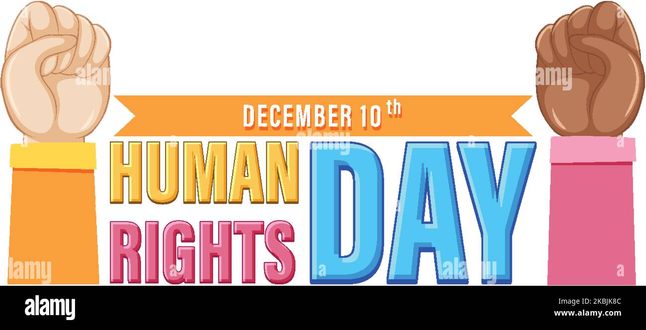 International Human Rights Day Banner Design illustration Stock Vector ...