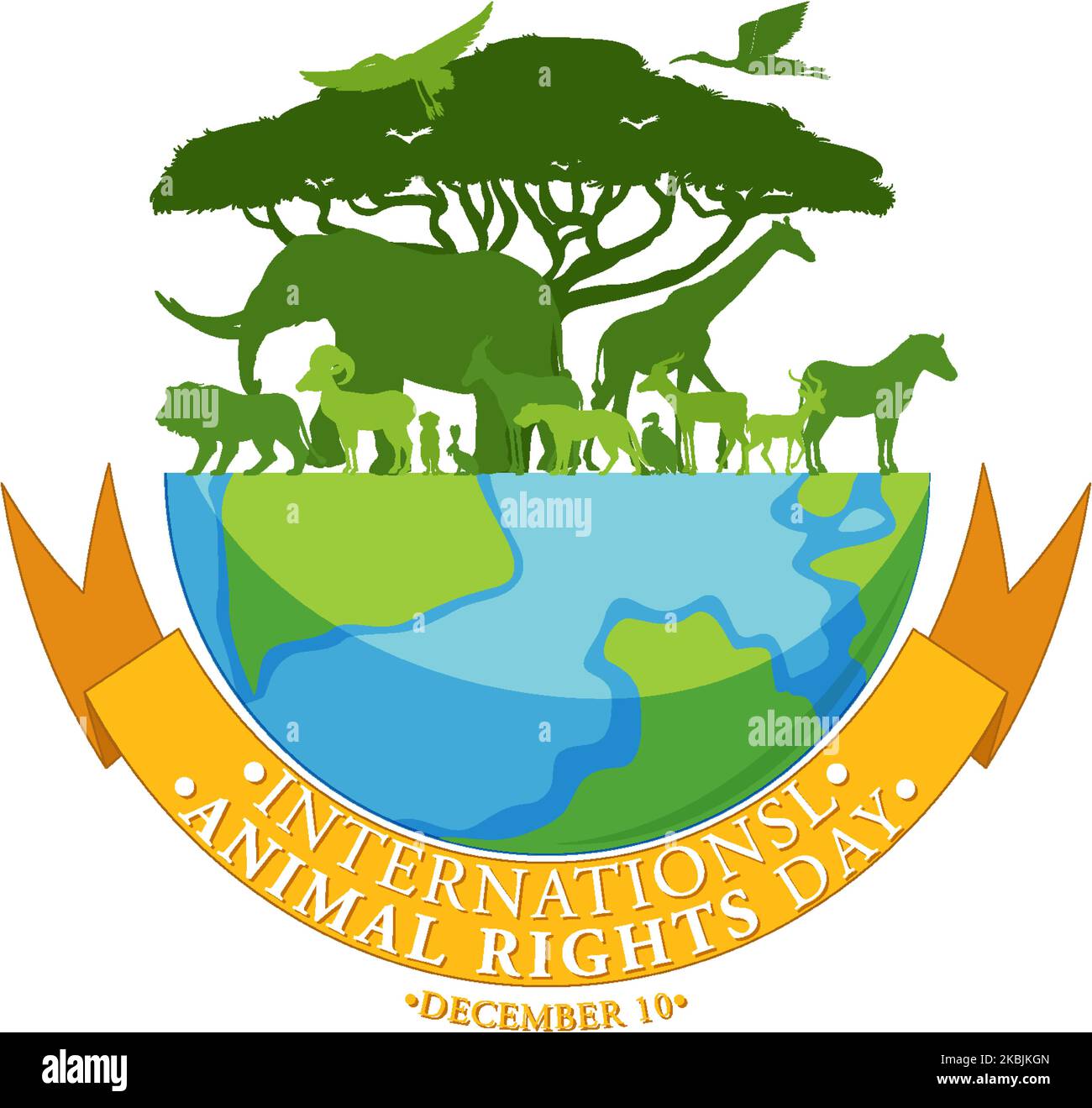 International Animal Rights Day banner design illustration Stock Vector ...