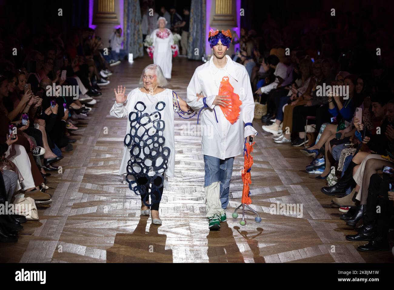 Paris, France, November 4, 2022, intergenerational fashion show at ...