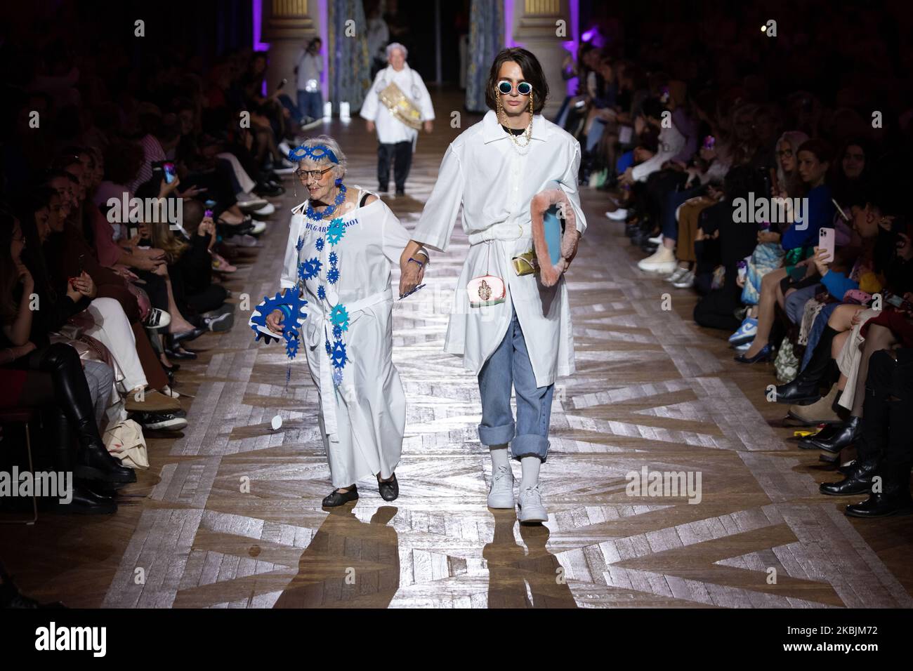 Paris, France, November 4, 2022, intergenerational fashion show at ...