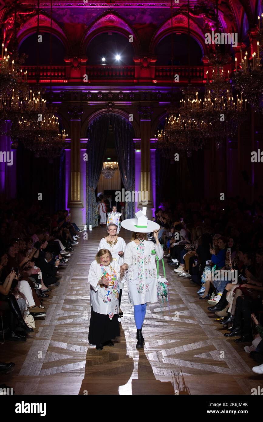 Paris, France, November 4, 2022, intergenerational fashion show at ...