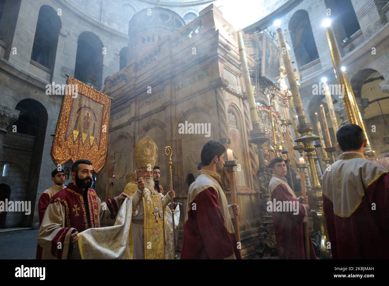 Archbishop Sevan Gharibian, the Grand Sacristan of the Armenian ...