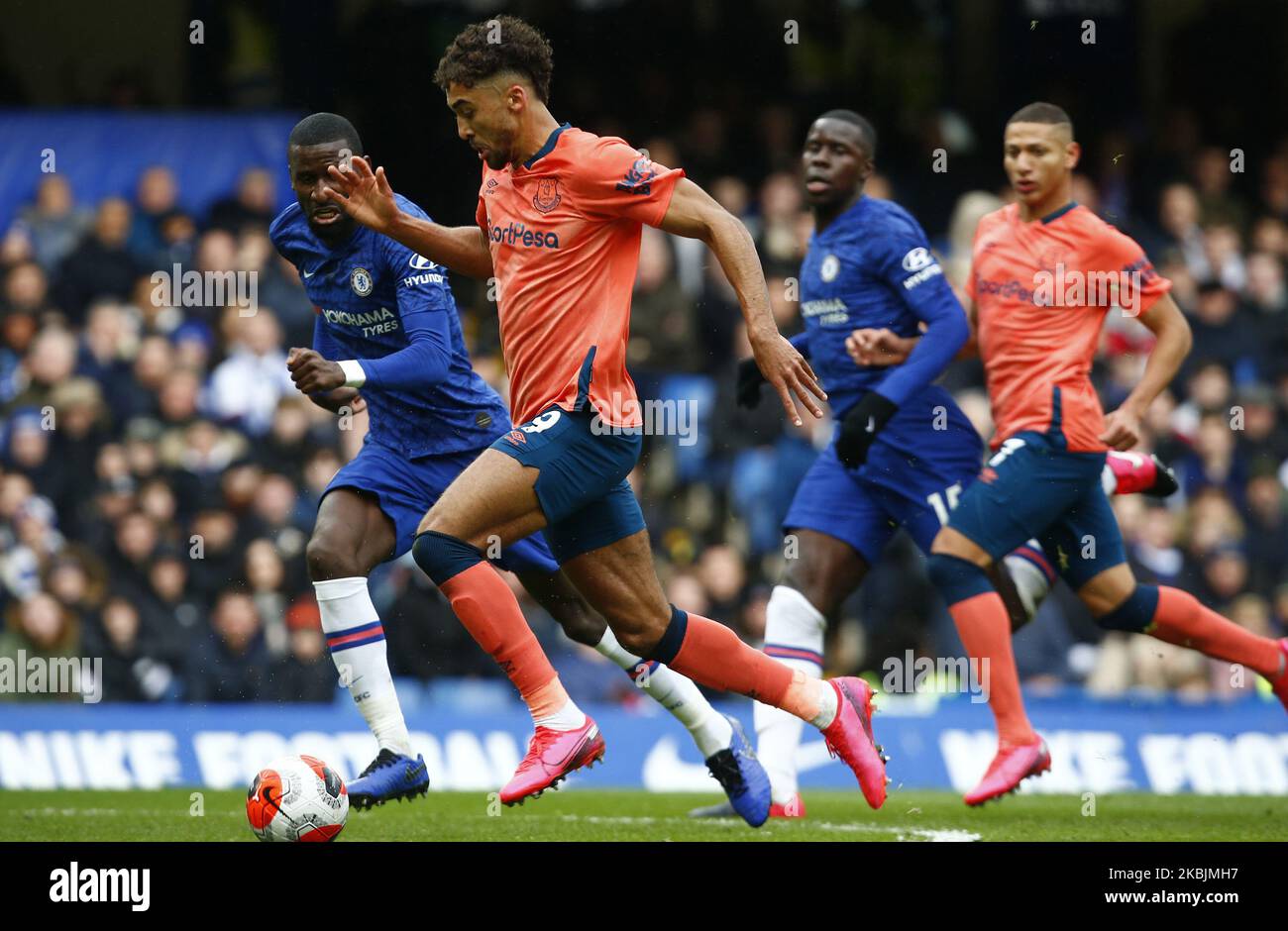 Everton's Dominic Calvert-Lewin in action during English Premier League ...