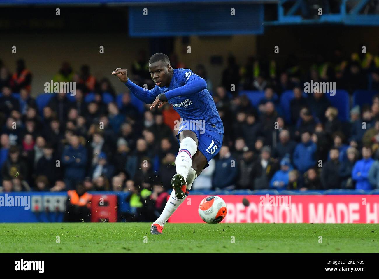 Kurt Zouma during the Premier League match between Chelsea and Everton ...