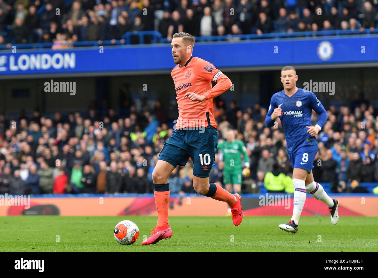Gylfi Sigurosson during the Premier League match between Chelsea and ...