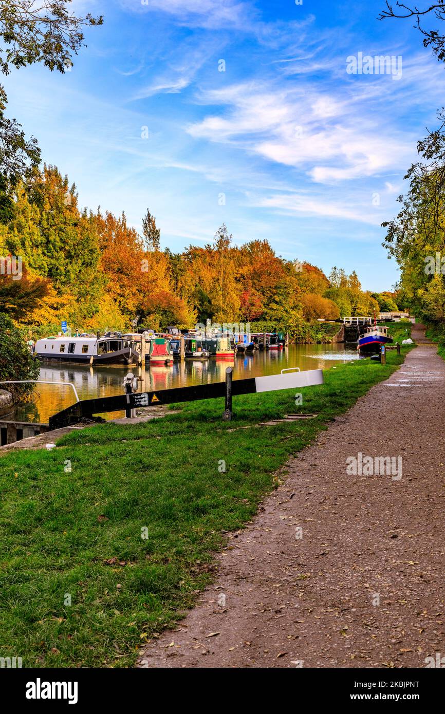 Vibrant autumn colour alongside one of the highest locks of the 29 at ...
