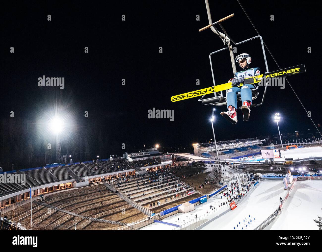 Vladimir Zografski during the first round of the Men Large Hill ...