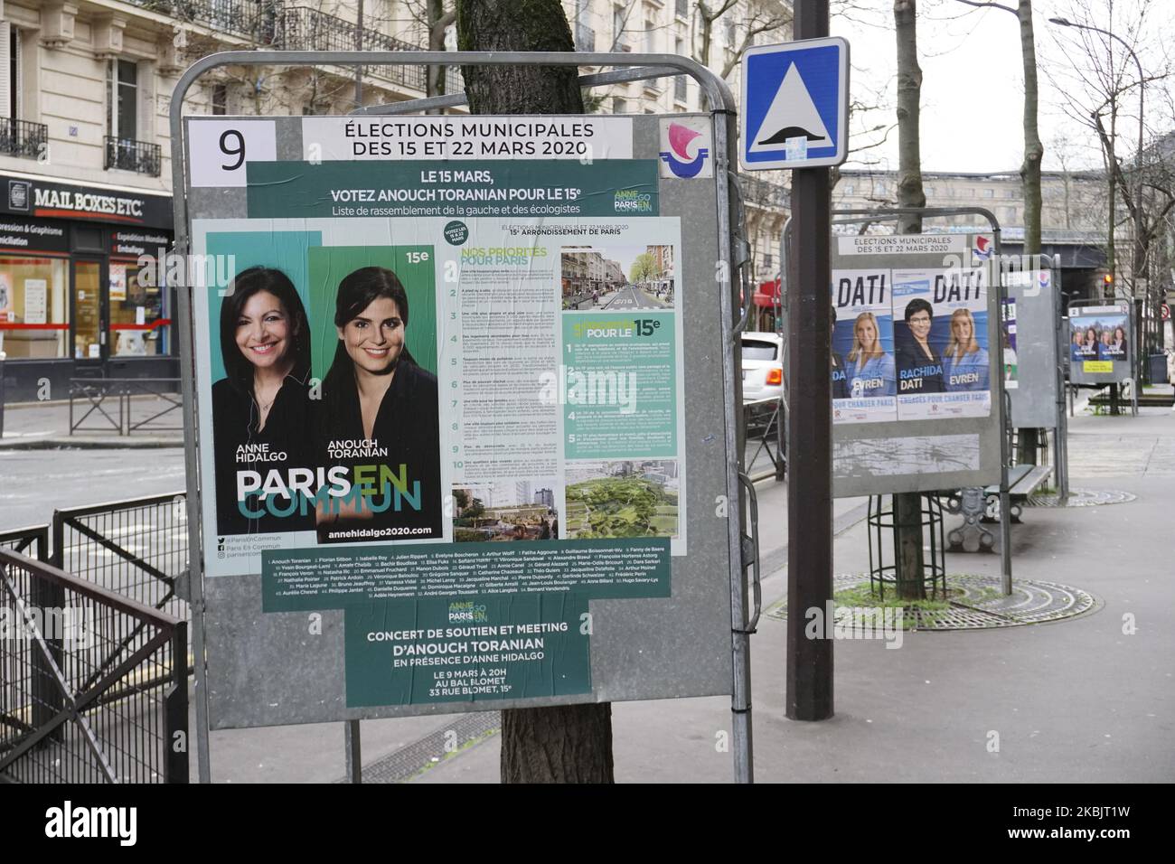 Battle for the Paris City Hall for votes in mayoral elections on March ...