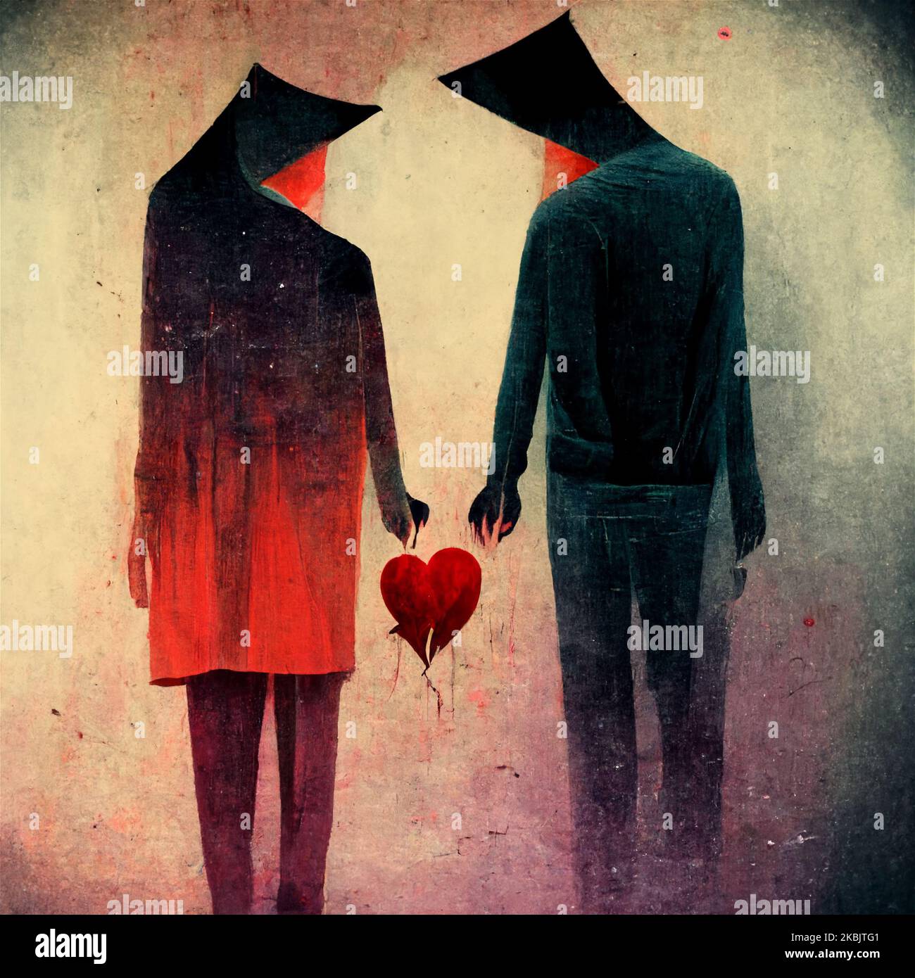 Family heart broken illustration hi-res stock photography and images ...