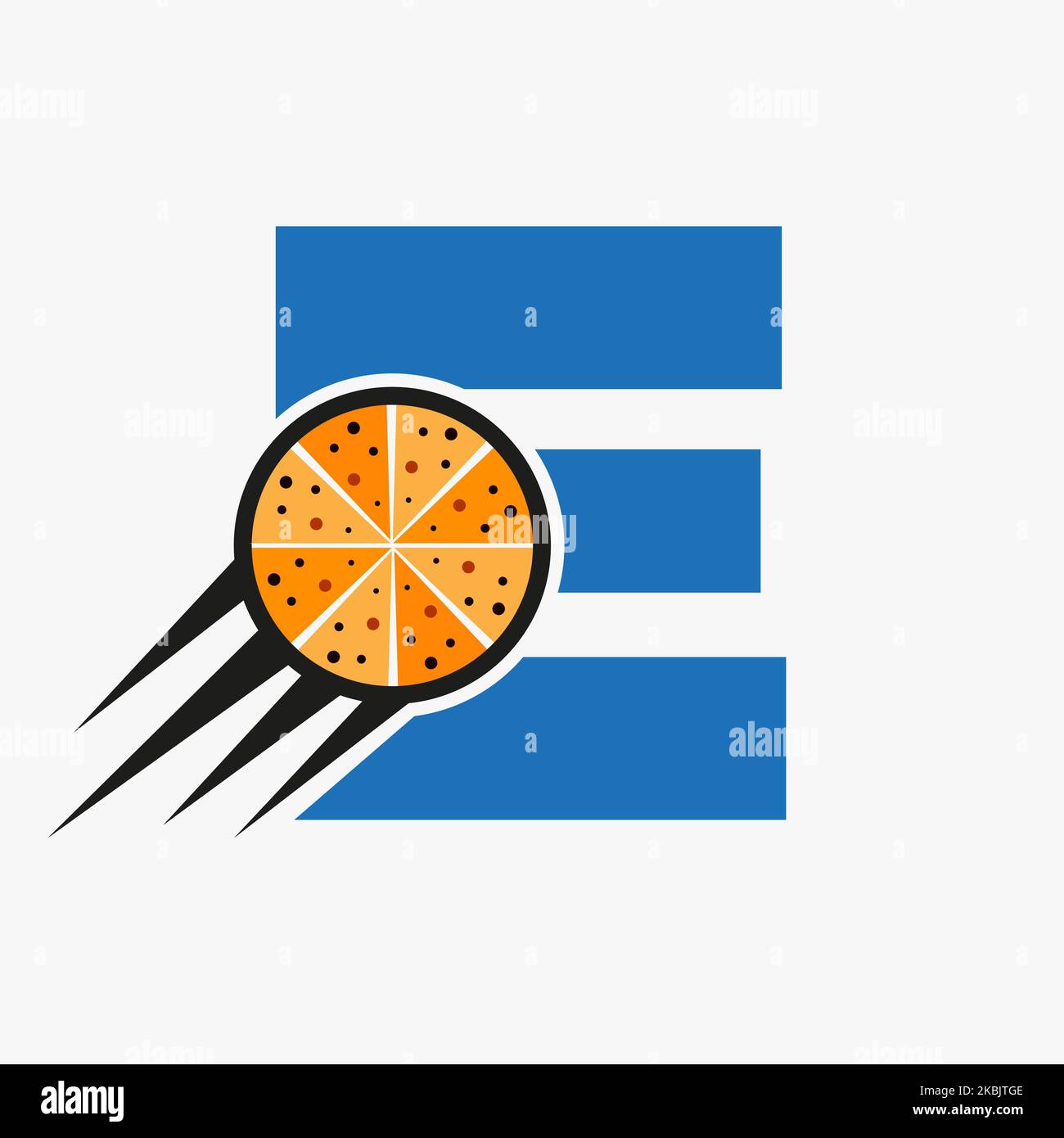 Initial Letter L Restaurant Cafe Logo With Pizza Concept Vector ...