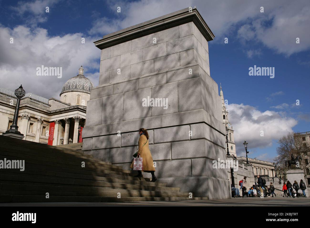 The Fourth Plinth, on which temporary art installations have sat since ...