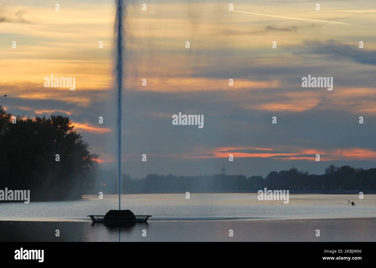 Ada lake of Belgrade city Stock Photo - Alamy