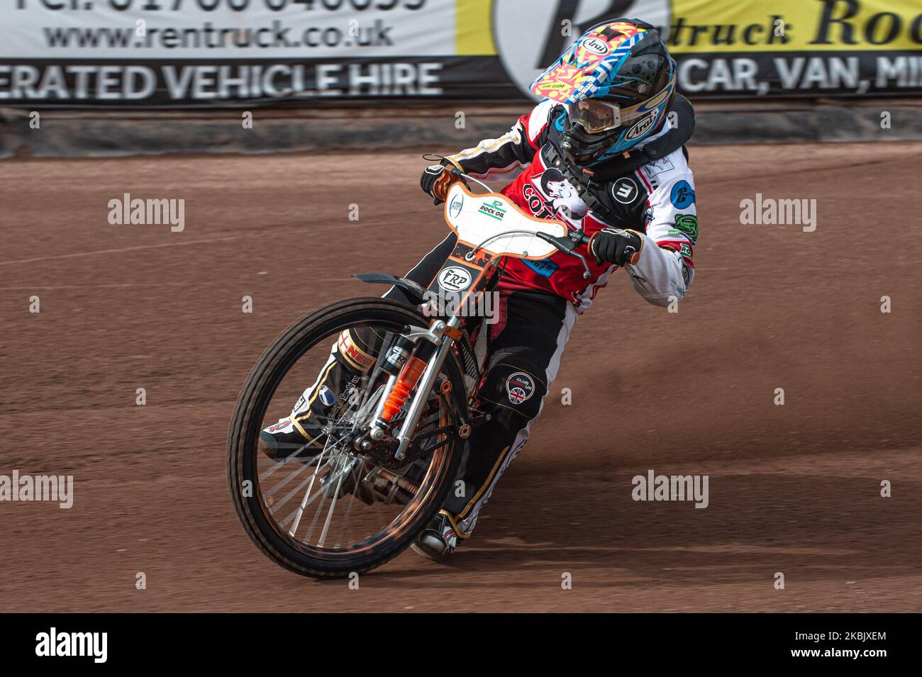 Jack Smith of Belle Vue Colts in action during The Belle Vue Speedway ...