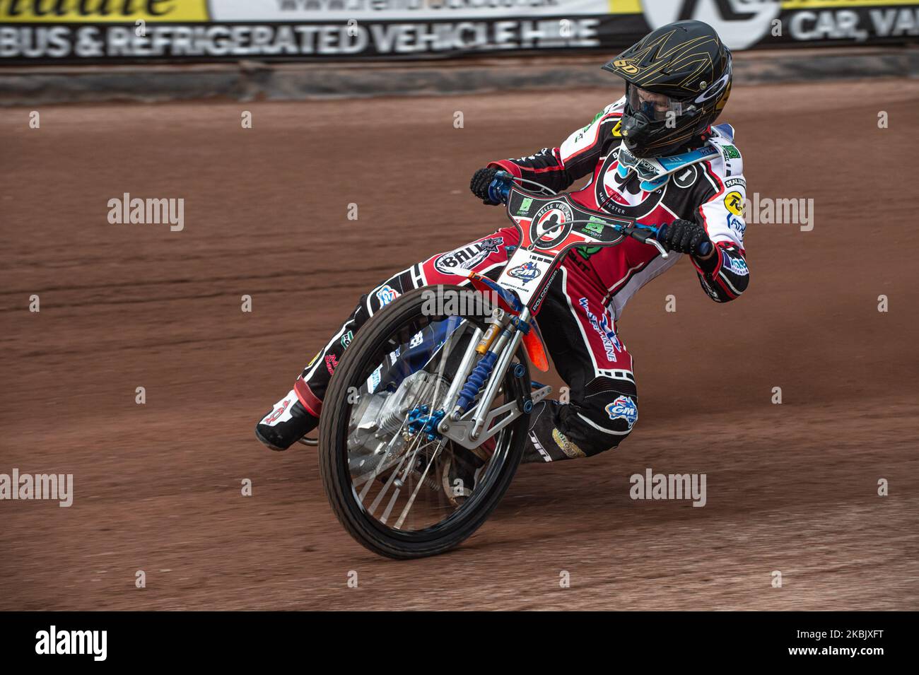 Brady Kurtz of Belle Vue Aces in action during The Belle Vue Speedway ...