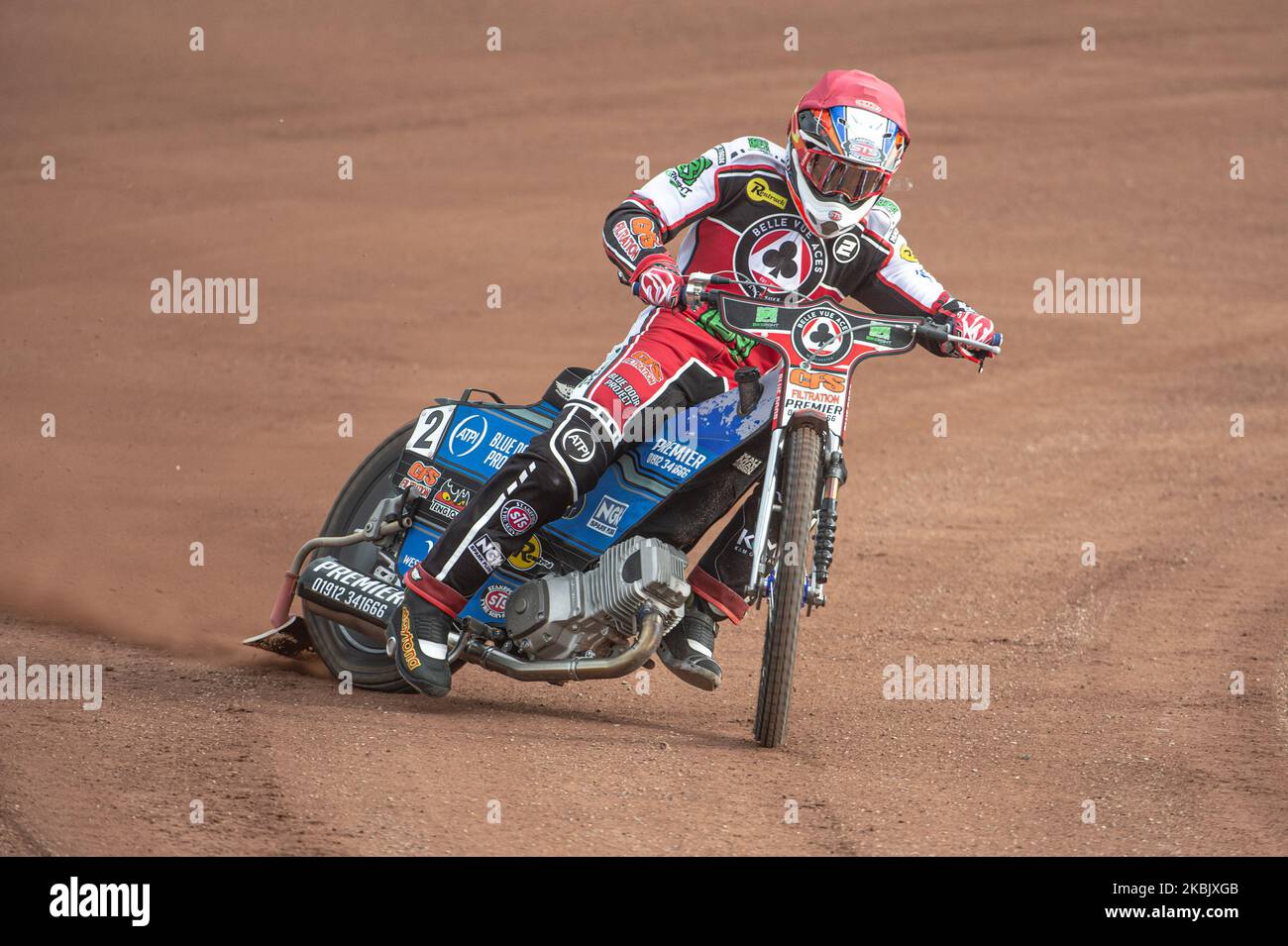 Steve Worrall of Belle Vue Aces in action during The Belle Vue Speedway ...