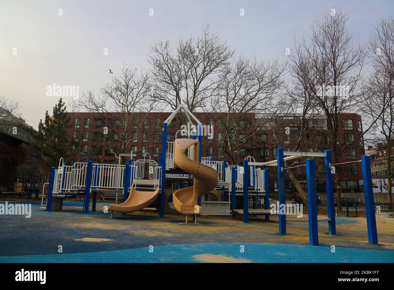 An empty kids play zone at Boston, MA, 14 March 2020. The World Health ...