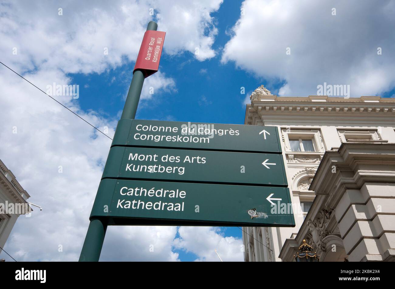 Direction sign in Brussels, Belgium Stock Photo - Alamy