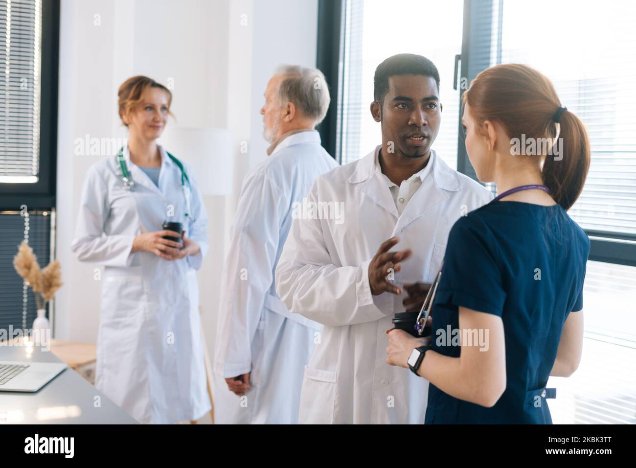 Diverse group of multi-ethnic male and female professional doctors ...