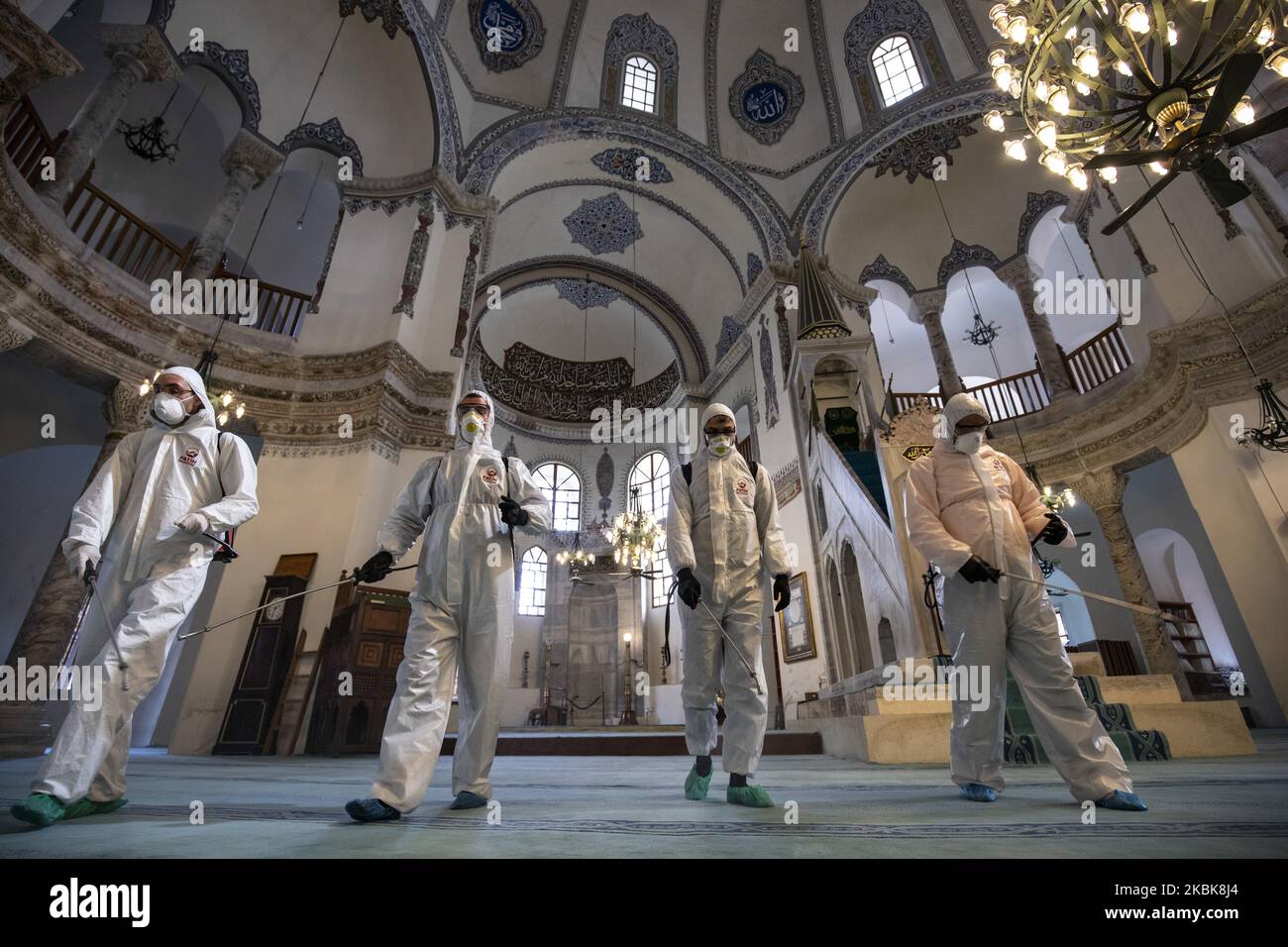 Istanbul Fatih Municipality employees disinfected Little Hagia Sophia ...