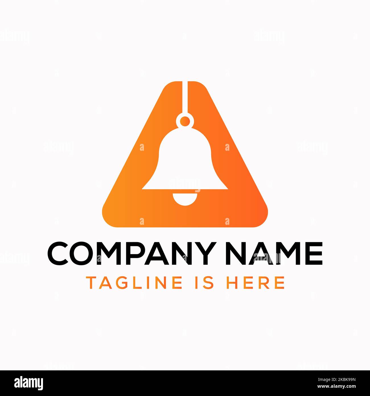 Letter A Cowbell Logo Concept With Hanging Bell Symbol Vector Template ...