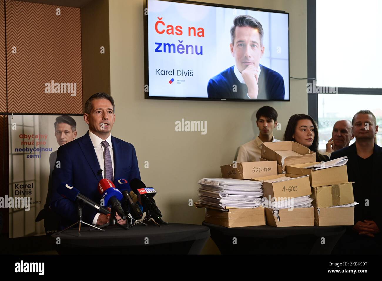 Prague, Czech Republic. 04th Nov, 2022. Presidential candidate Karel ...
