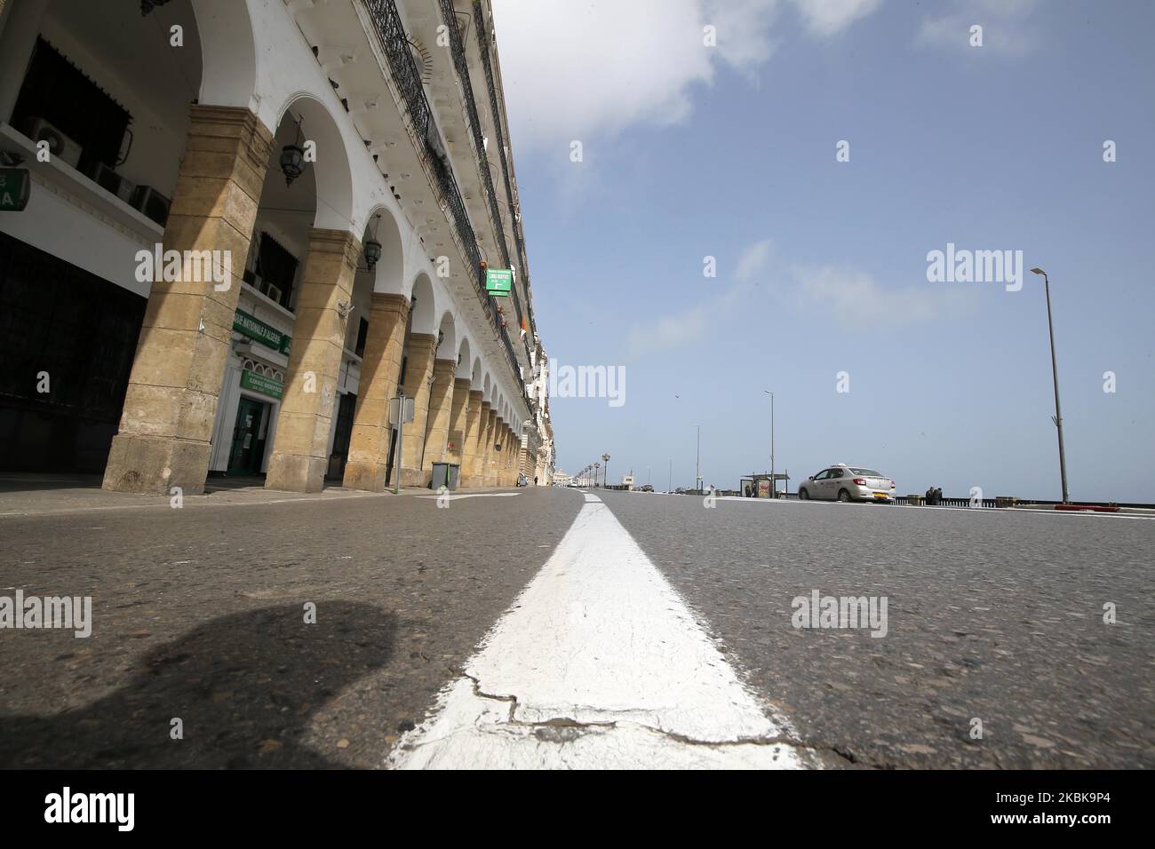 View of an empty street in Algiers, Algeria, 20 March 2020. Friday ...