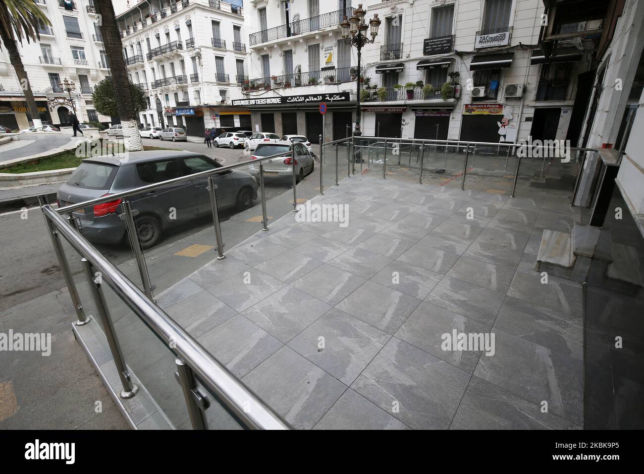 View of an empty street in Algiers, Algeria, 20 March 2020. Friday ...